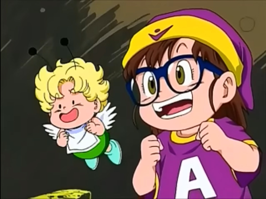 Colección Toyotaro – Ilustración 76: Arale y Senbei (1997) – DB UNIVERSO